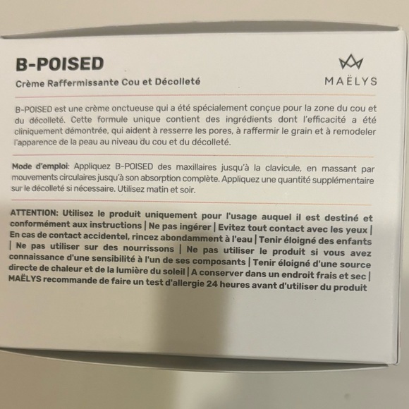 MAYLEY | Bath & Body | Maelys Be Poised New In Box Neck Chest Chin ...